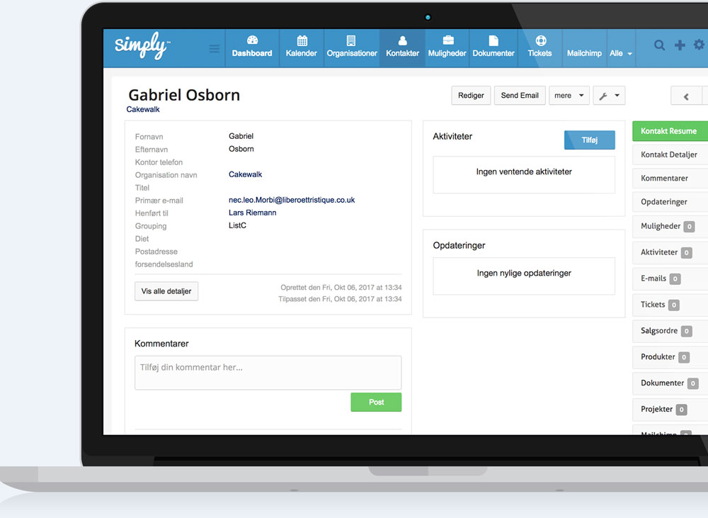 Prøv Simply CRM i dag gratis | Simply CRM